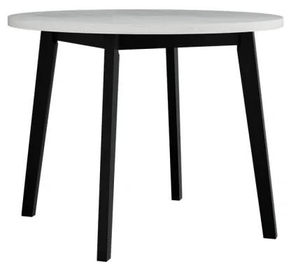 Stůl Harry 100 III, Barva dřeva: bílá-L, Barvy nožiček: černá