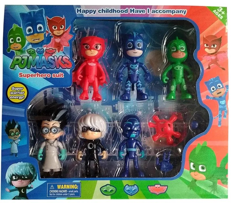 Figurky PJ Masks a doplňky 6 ks