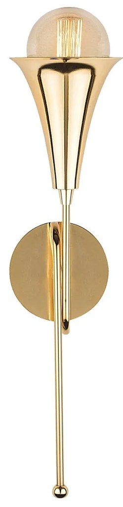 Nástěnná lampa Sarmal zlatá