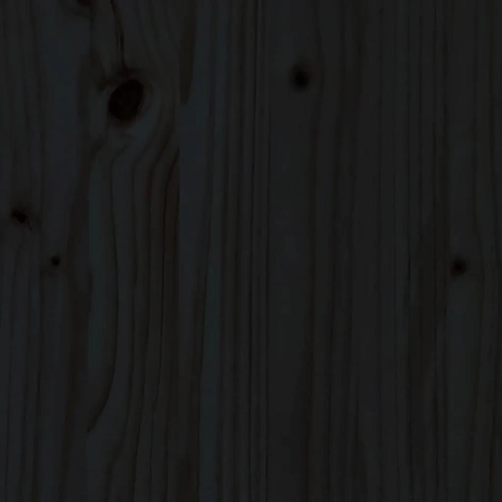 Zahradní lavice rozšiřitelná černá 212,5x40,5x45 cm borovice,  832527