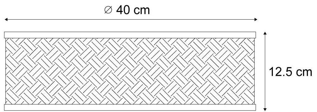 Orientální bambusové stropní svítidlo přírodní 40 cm - Tremmo