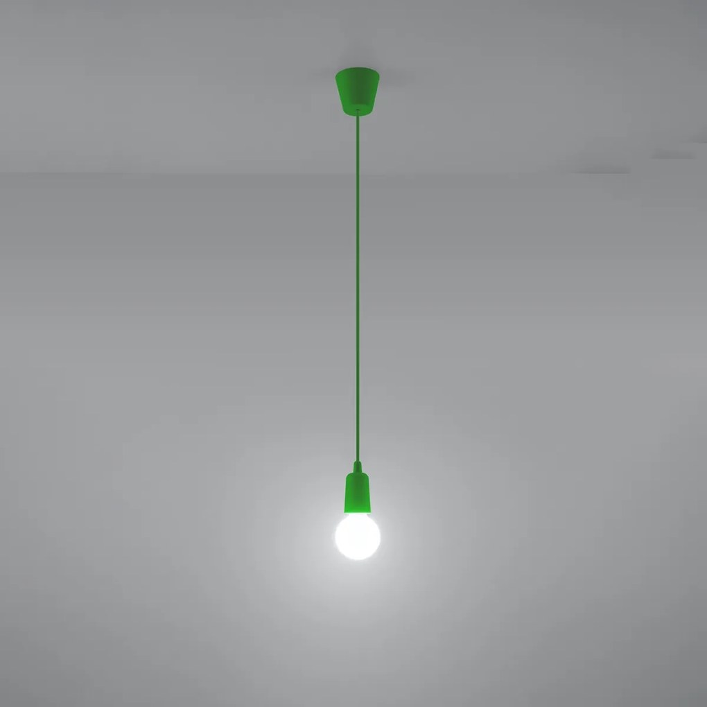 Sollux Lighting Závěsné svítidlo DIEGO 1 zelené