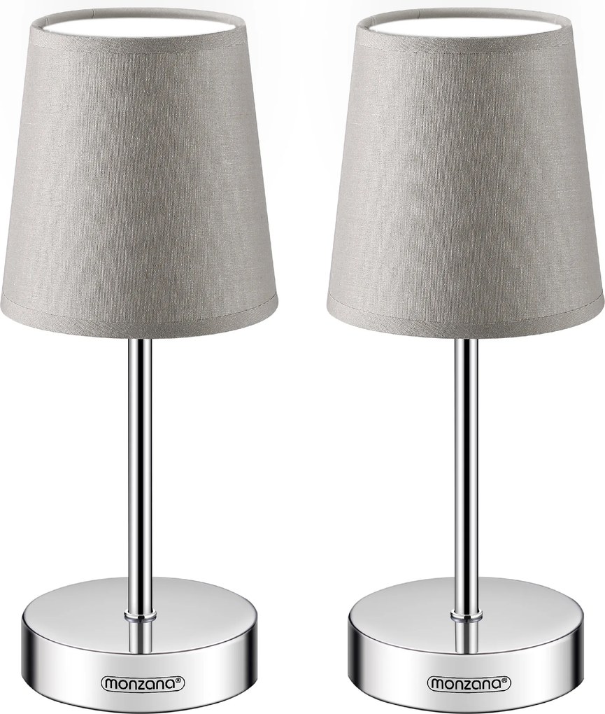 Stolní lampa Lumière sada 2 ks šedohnědý 32x13x13cm