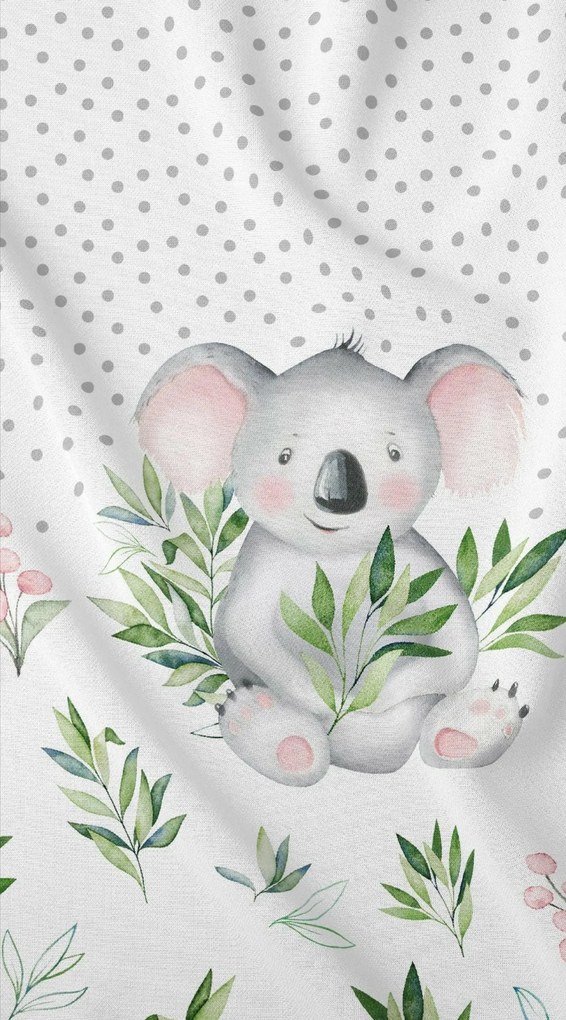 Bavlněné povlečení 160x200 medvídek koala zelené dětské povlečení na zip 3269 A KARO Dreamland