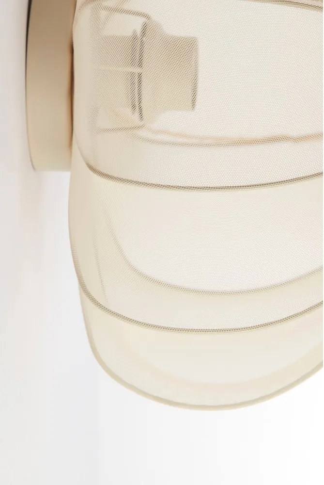 Krémové stropní svítidlo s textilním stínidlem ø 40 cm Plumalia – Light & Living