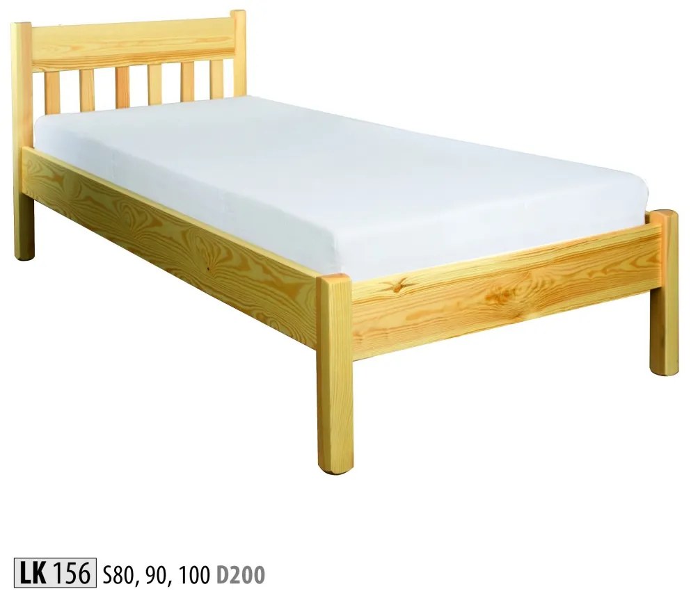 ImportWorld Dřevěná postel 80x200 Druce (Barva dřeva: Ořech)