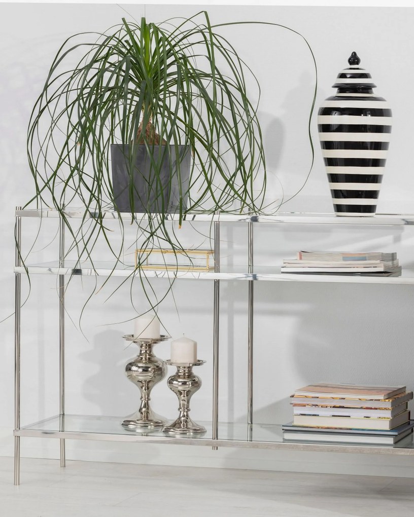Konzola Pure silver 120x40x80cm