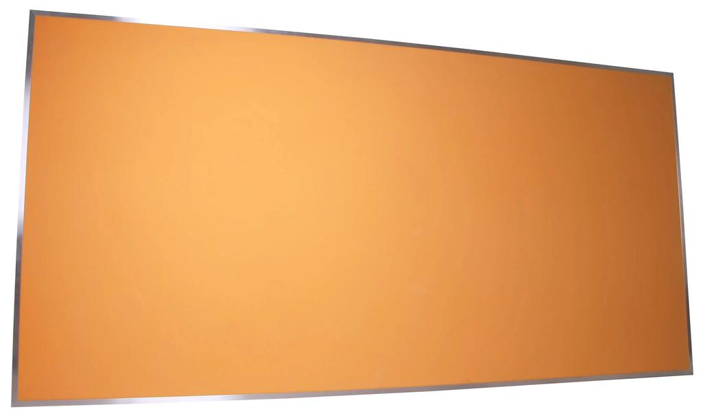 VYLEN Pěnová nástěnka s hliníkovým rámem 200 x 100 cm Barva: 20 Oranžová
