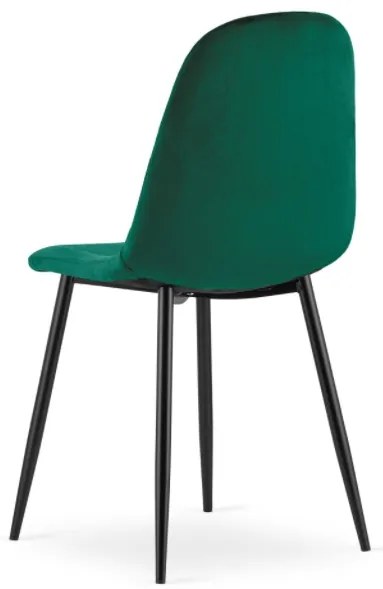 Sametová židle New York zelená