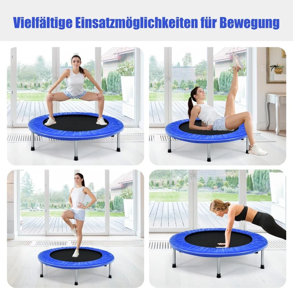 Costway Trampolína 97 cm Mini skládací trampolína Skládací fitness trampolína