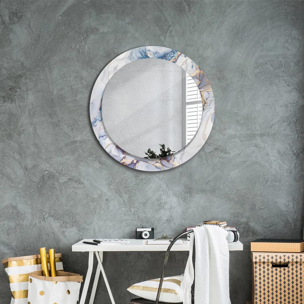 Kulaté dekorativní zrcadlo Abstraktní tekuté umění fi 70 cm