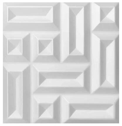 Obklad 3D XPS extrudovaný polystyren Labyrint bílý
