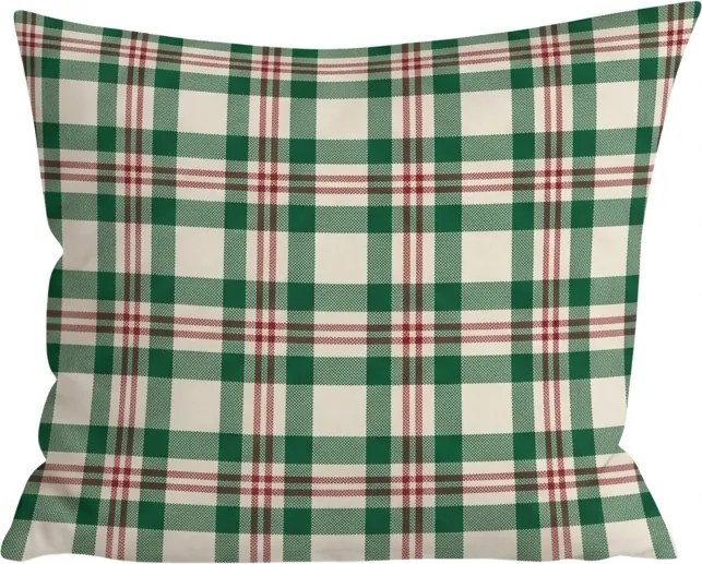 Bavlněný povlak na polštář WINTER PLAID 45x45 cm, barevný
