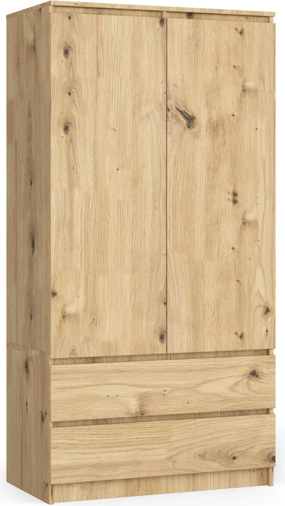 Šatní skříň S90 2D2SZ dub artisan