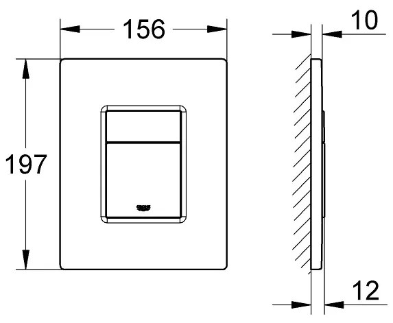 GROHE Even - Ovládací tlačítko k WC, alpská bílá 38966SH0