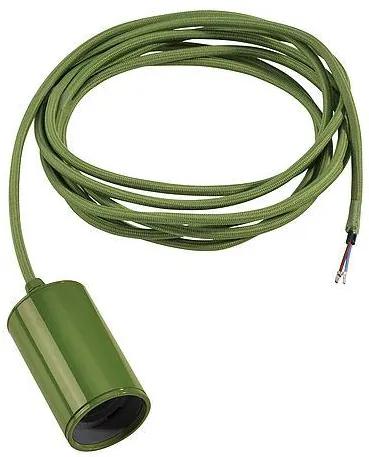 LA 132655 Závěsné svítidlo FITU E27, kulaté, zelená kapradina, E27, max. 60 W, 2,5 m kabel s otevřeným koncem. - BIG WHITE