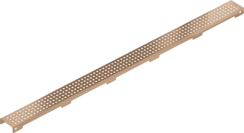 Mexen Flat, lineární podlahový žlab 100 cm, měděná matná, 1C25100