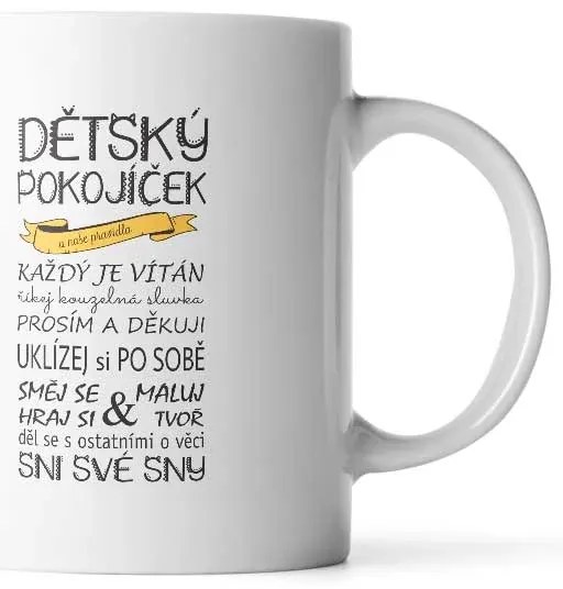 Sablio Hrnek Dětský pokojíček - 330 ml - standard