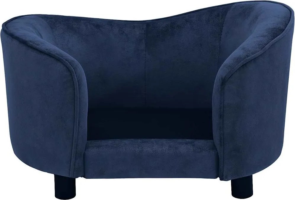 Pohovka pro psy modrá 69 x 49 x 40 cm plyš 171023