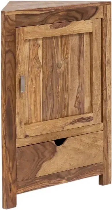 furniture-nabytek.cz - Rohová koupelnová skříňka Laredo akácie