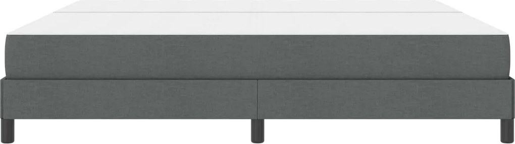 Postel s boxspringem Tmavě šedá 200 x 200 cm textil 3398515