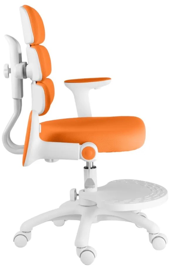 Dětská rostoucí židle Neoseat KIDDY THREE — látka, pratelný potah, oranžová