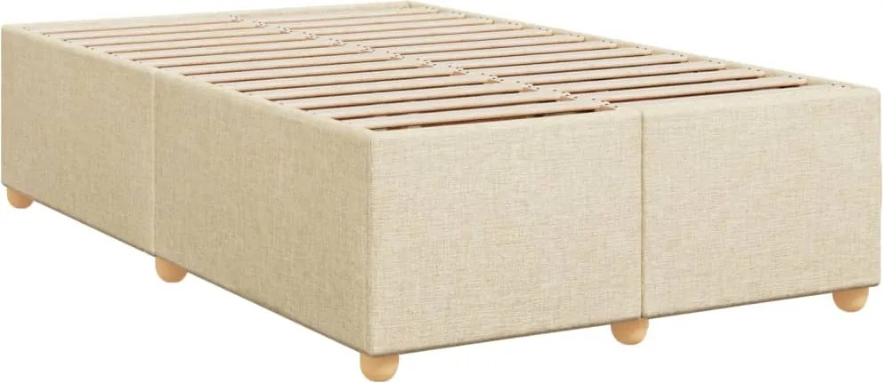 Rám postele bez matrace krémový 120 x 200 cm textil 3284727