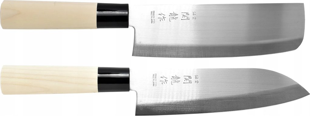 Sada japonských nožů Sekiryu – Nakiri, Santoku