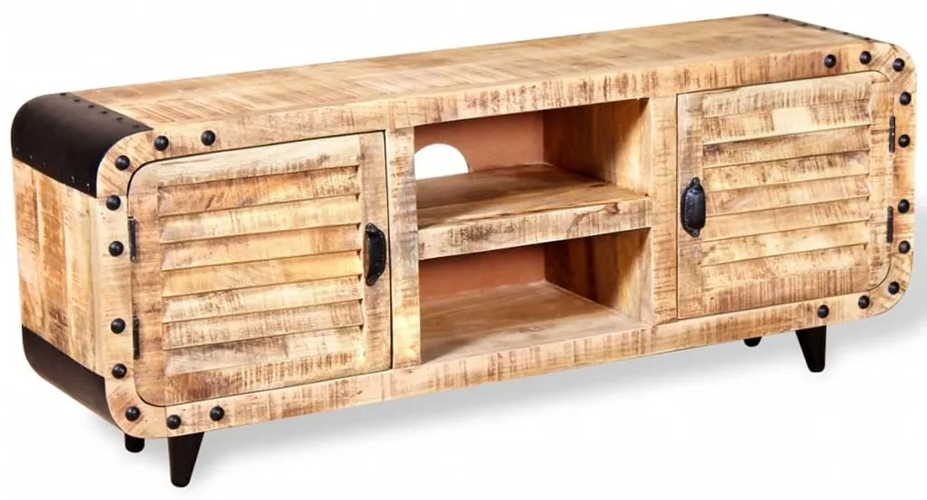 vidaXL TV stolek z hrubého mangovníkového dřeva 120x30x50 cm