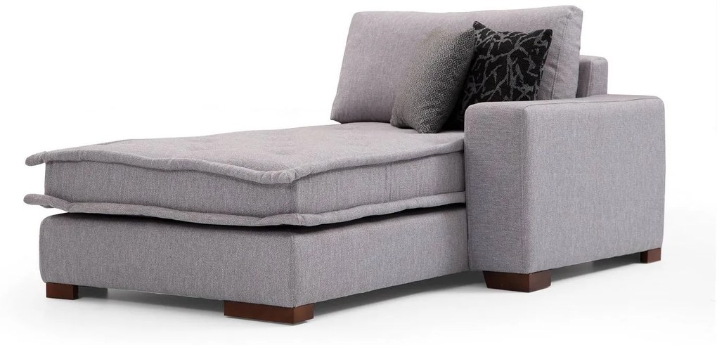 Designová rohová sedačka Wilano 323 cm světle šedá - pravá
