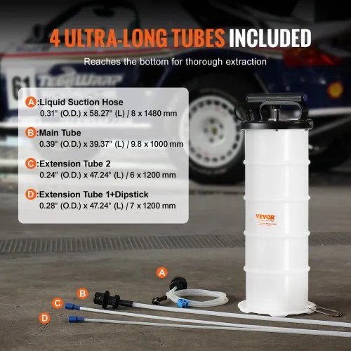 Odsavač kapalin, 6,6 l (6,5 litru), ruční, ruční výměník oleje