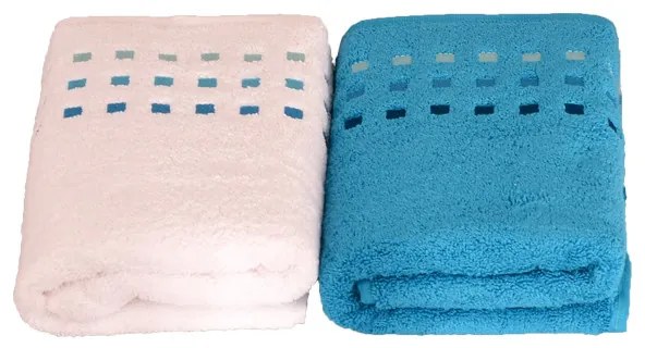 Vesna | Set 2 ručníků MAVI v krabičce bílá + tyrkysová