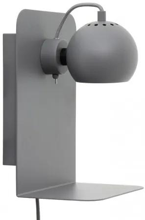 Nástěnná lampa Ball s USB, šedá matt Frandsen lighting 4016 276016011