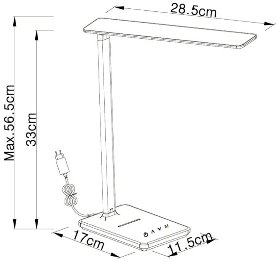 Globo 58400W - LED Stmívatelná stolní lampa BULLA LED/5W/230V