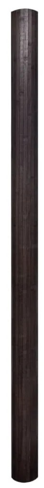 Paraván bambusový tmavě hnědý šířka 250 cm výška 165 cm 241669