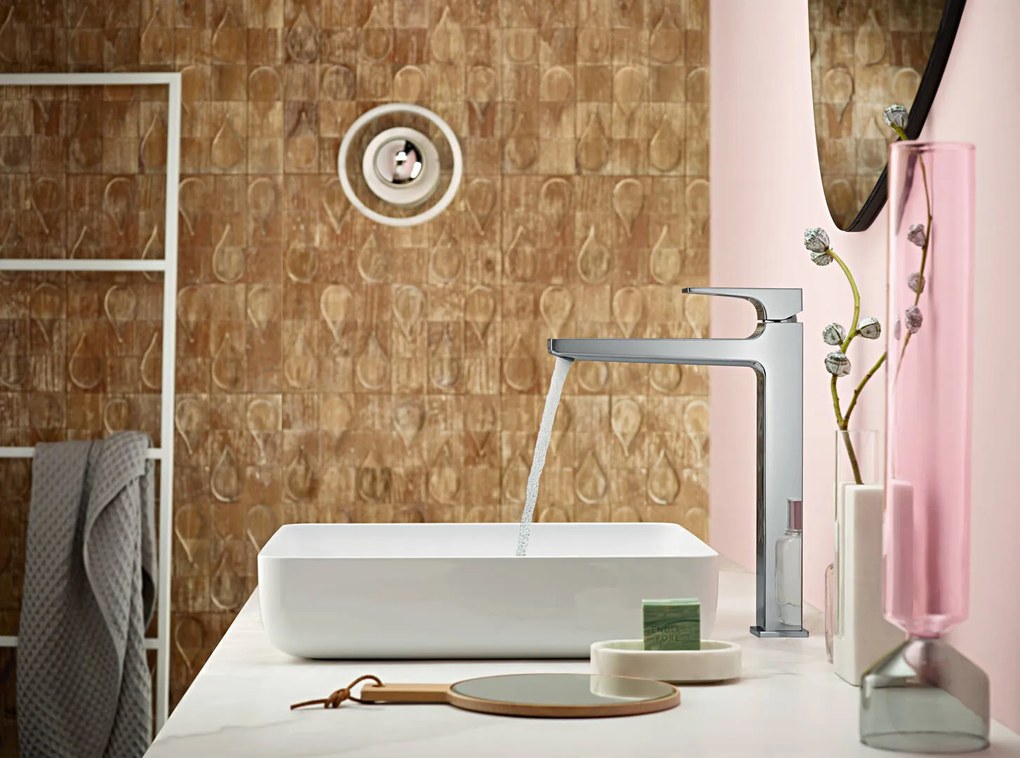 Hansgrohe Metropol, vysoká umyvadlová baterie, s výpustí Push-Open, chromová, 32512000