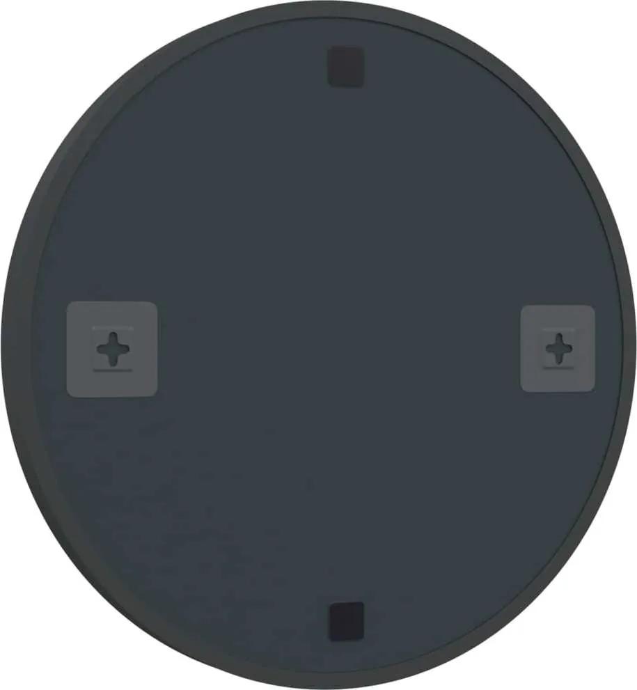 vidaXL Nástěnné zrcadlo černé 50 cm [322294]