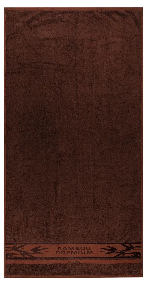 4Home Osuška Bamboo Premium tmavě hnědá, 70 x 140 cm