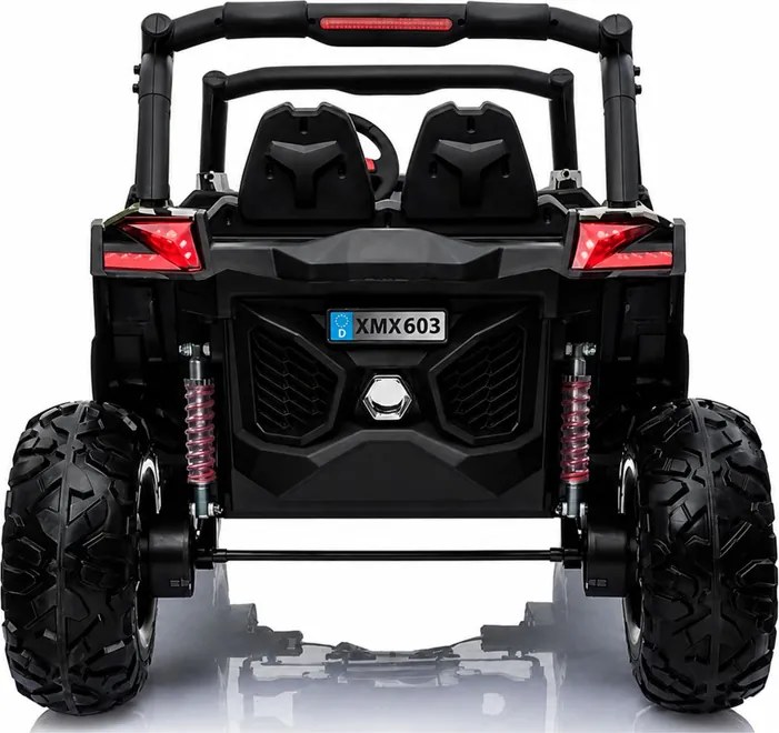 LEAN CARS Akumulátorové auto Jeep XMX603 4x4 s MP4 panelem, černé