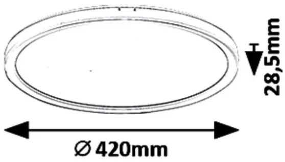 Rabalux 3428 - LED Stmívatelné stropní svítidlo PAVEL LED/22W/230V