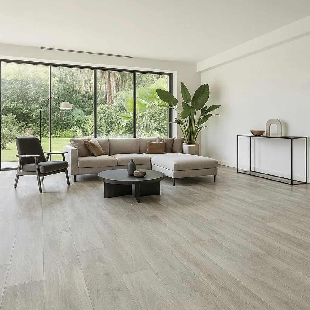 Beaulieu International Group, PVC podlaha - lino Master X Premium 3809, na míru, šíře 2m,4m, šedá, bez podkladu, chodba / předsíň