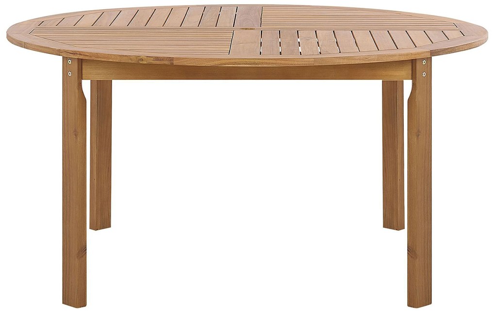 Zahradní sada dřevěný stůl a 6 židlí TOLVE Beliani