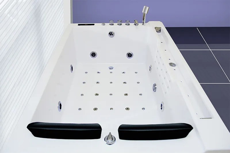 BPS-koupelny Hydromasážní vířivá vana Fenix 606BH 180x120 s ohřevem vody, levá