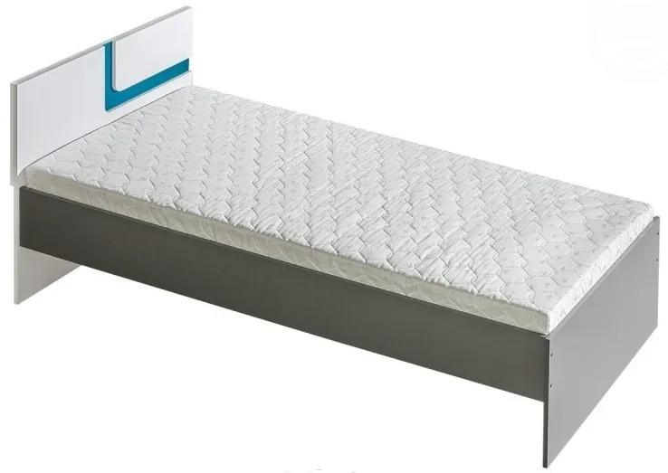 Dřevěná postel Apettita 12 200x90 Tyrkys/bílá