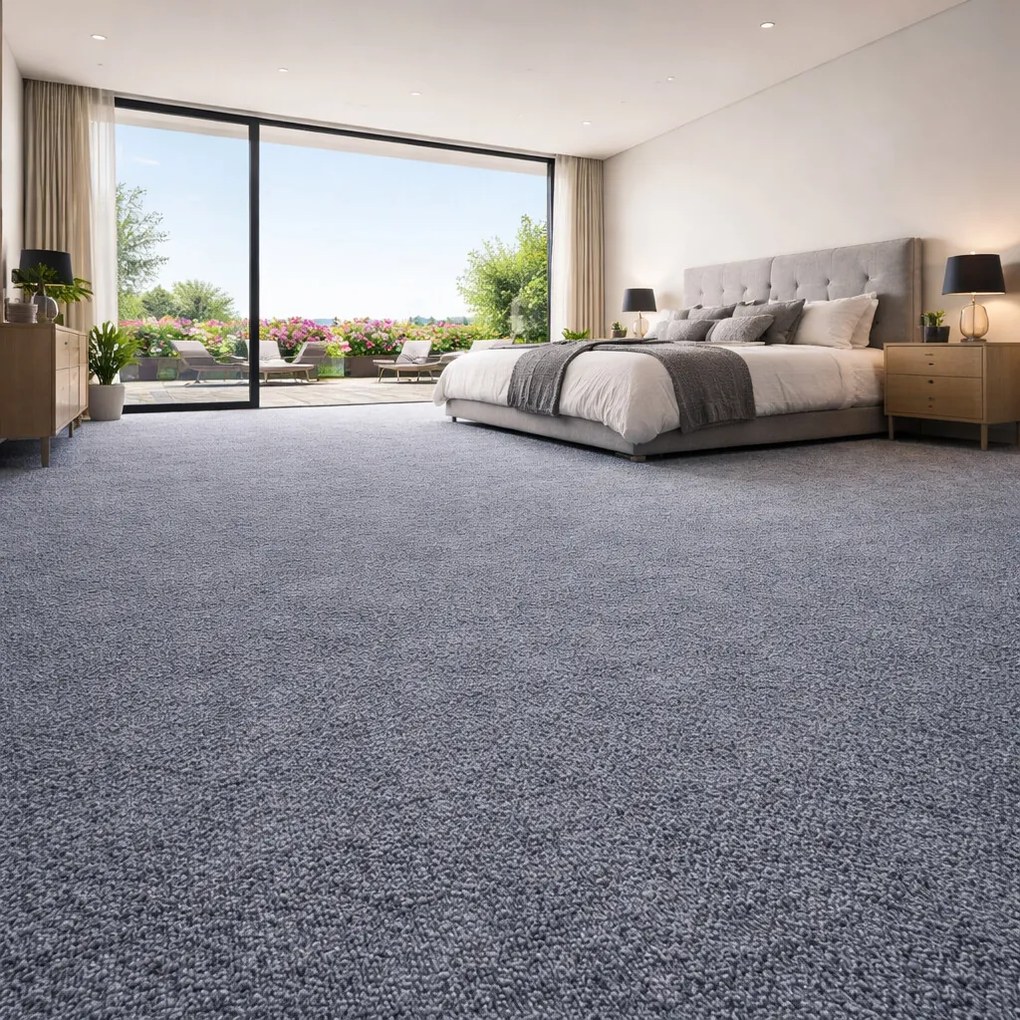 Condor Carpets, Metrážový koberec Rambo-Bet 73, na míru, šíře 3m,4m,5m, šedá, filc, kuchyně