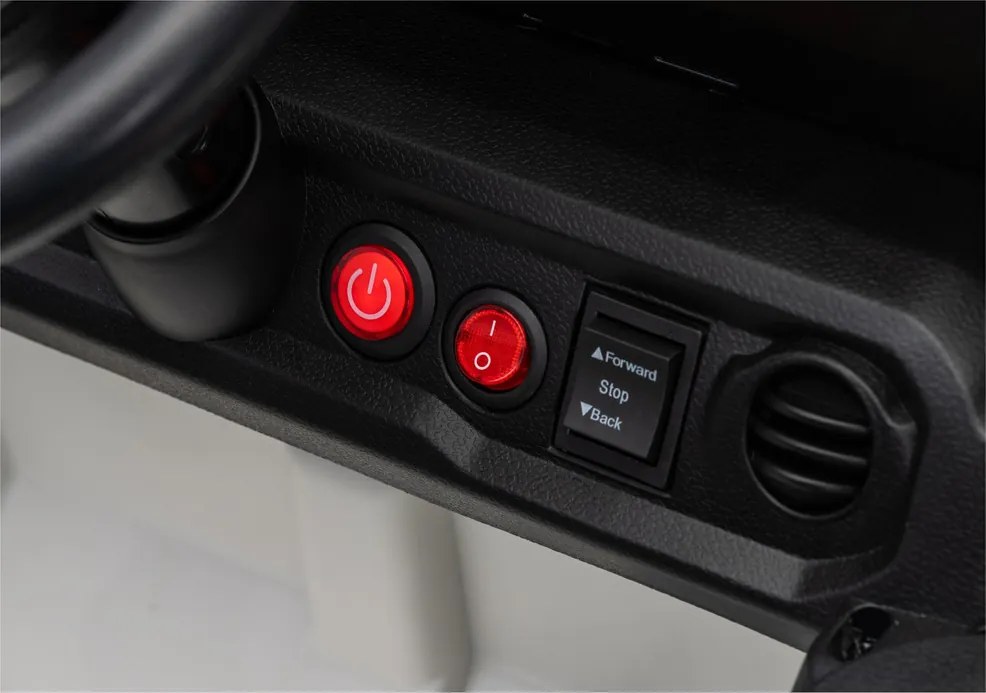 LEAN CARS Akumulátorové vozidlo Jeep Rubicon DK-JWR558 24 V, bílé