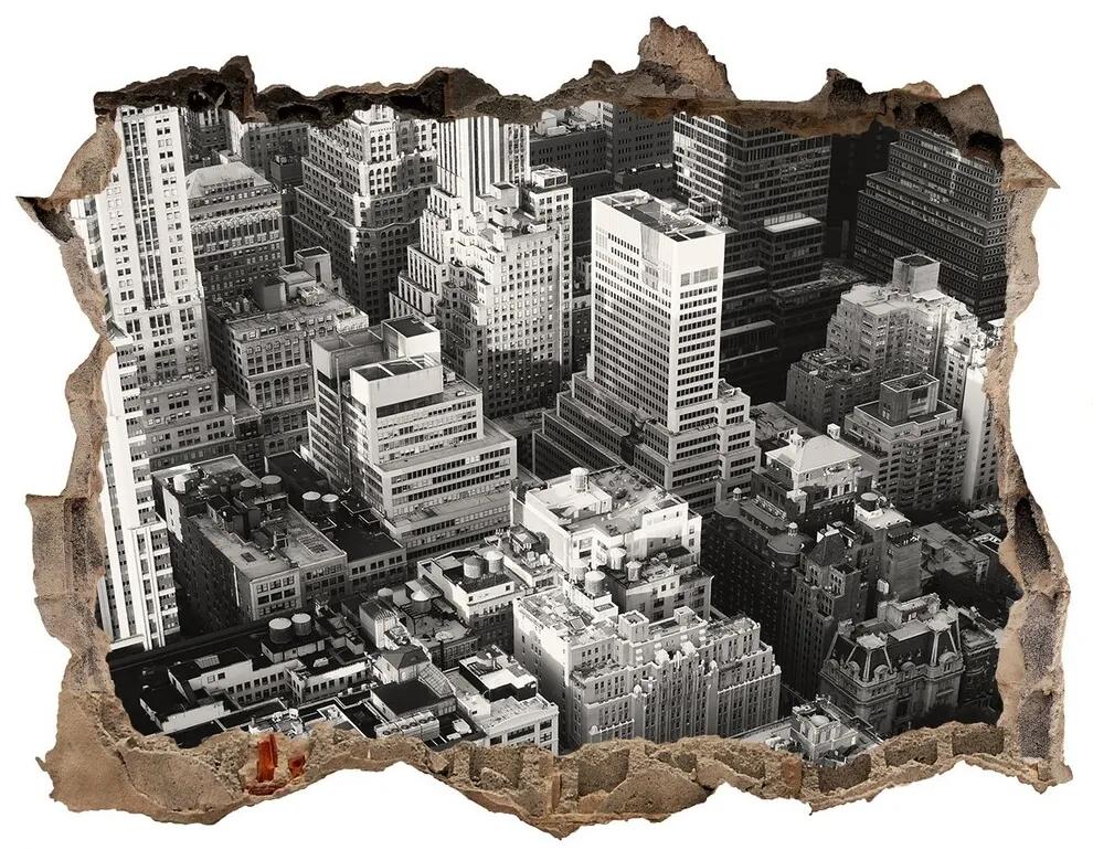 Wallmuralia Nálepka fototapeta 3D výhled New York z ptačího pohledu 95x64 cm