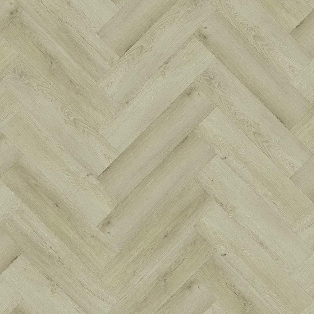 Minerální podlaha Dub Preston - titanium nano layer, uv vrstva, design dřeva, vzor rybí kost - CA 167-H