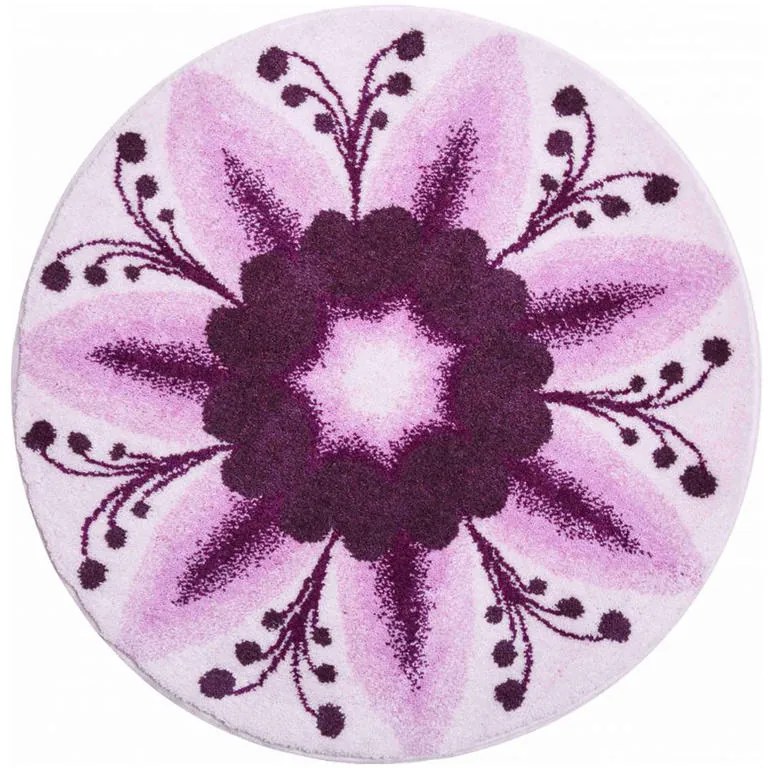 GRUND Mandala předložka DAR NĚHY fialová kruh 80 cm
