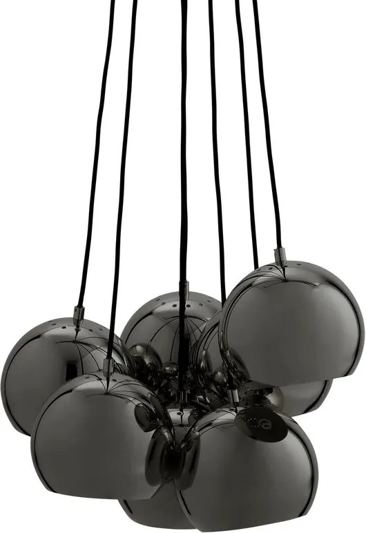 FRANDSEN - Závěsná lampa Ball Multi, lesklá černý chrom